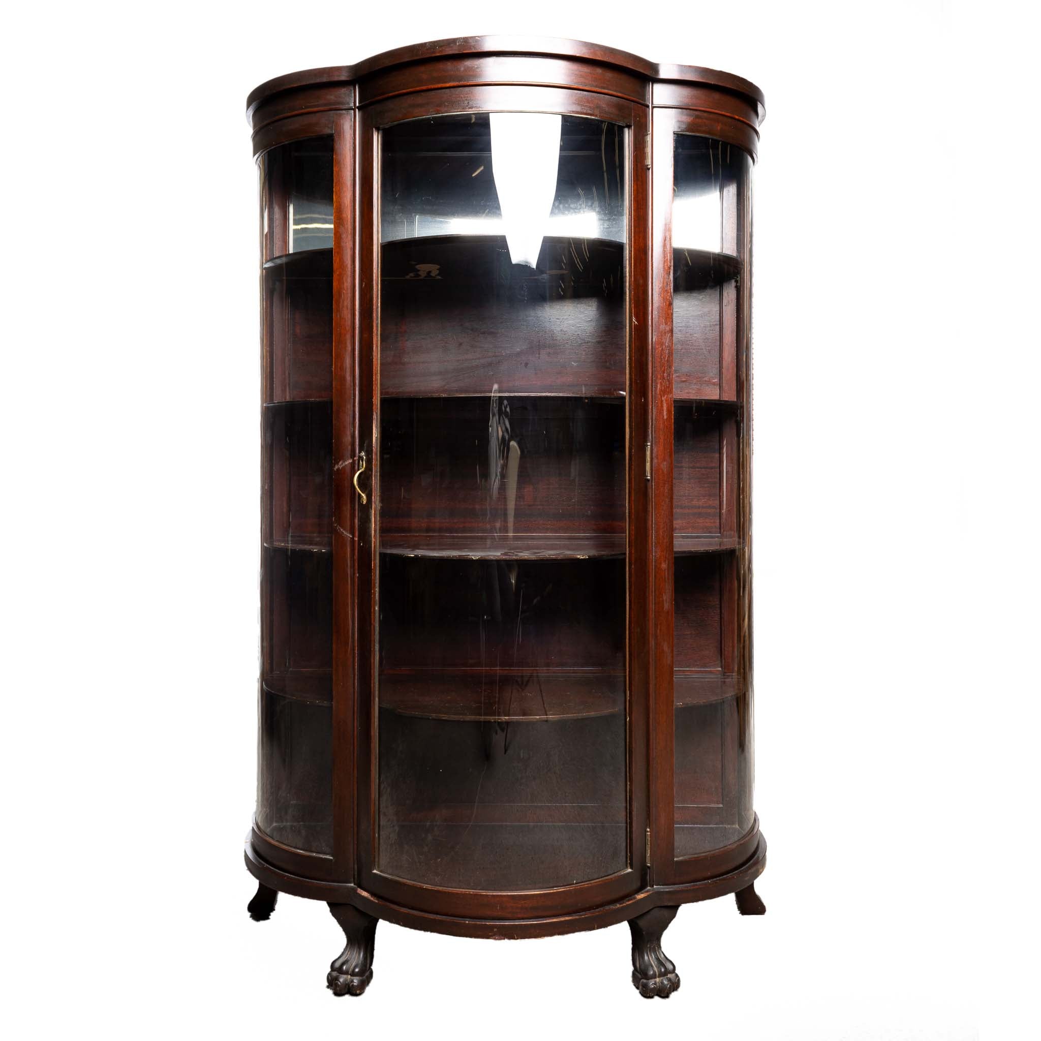 Antique mahogany china cabinet store