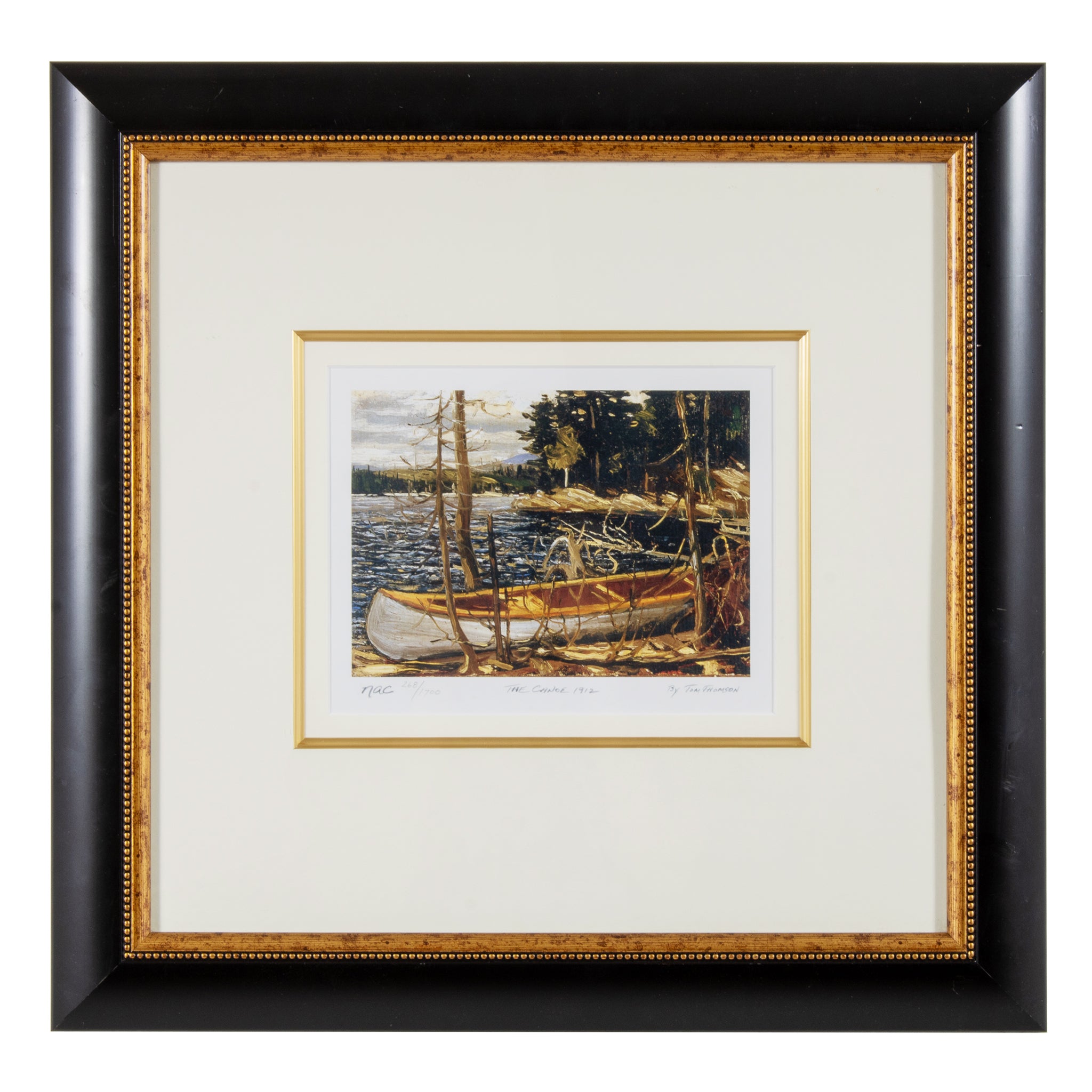 Framed and Matted Print "The Canoe" by Tom Thomson (Group of Seven ...