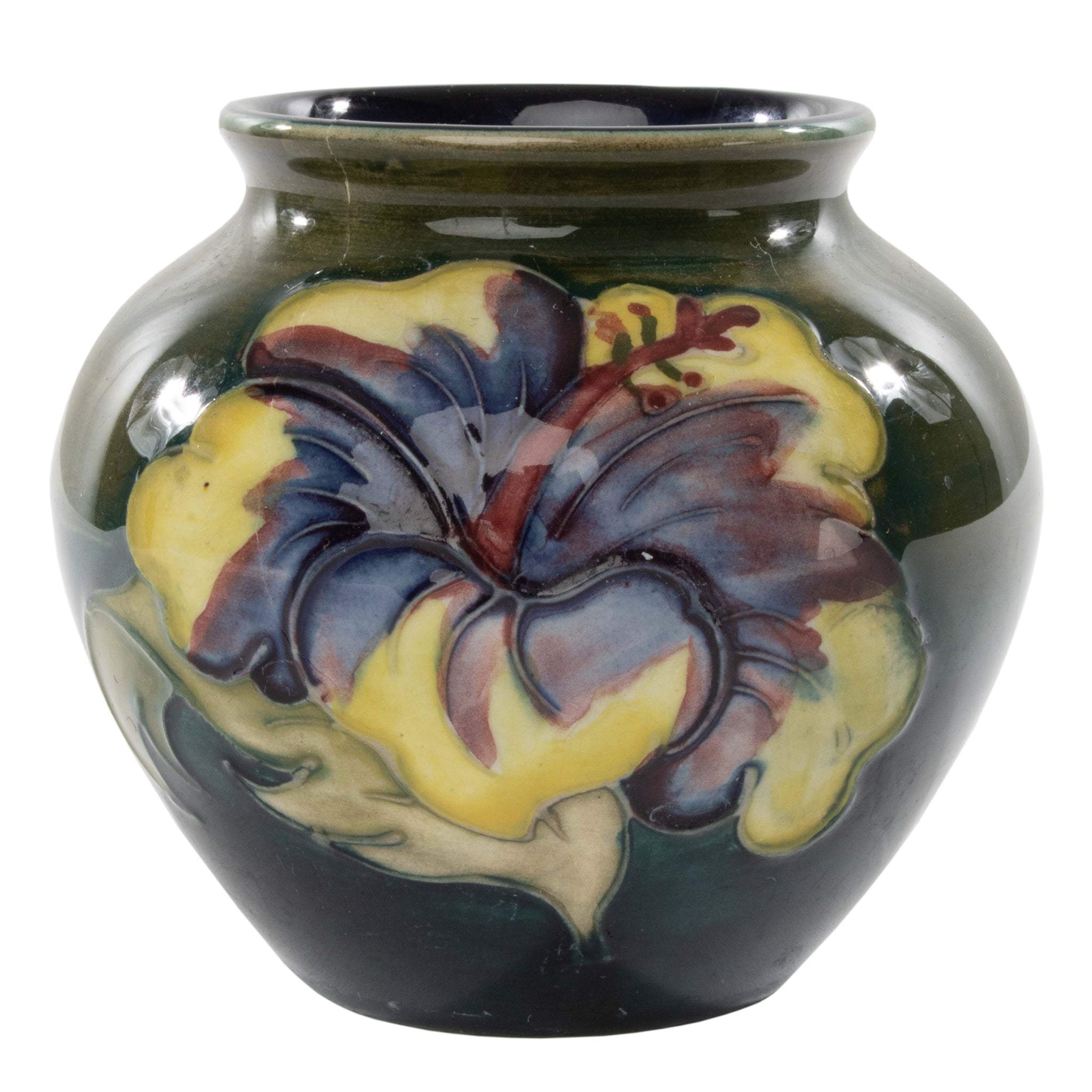 Moorcroft Pottery Vase with Hibiscus Pattern (As Is) – Iron Crow