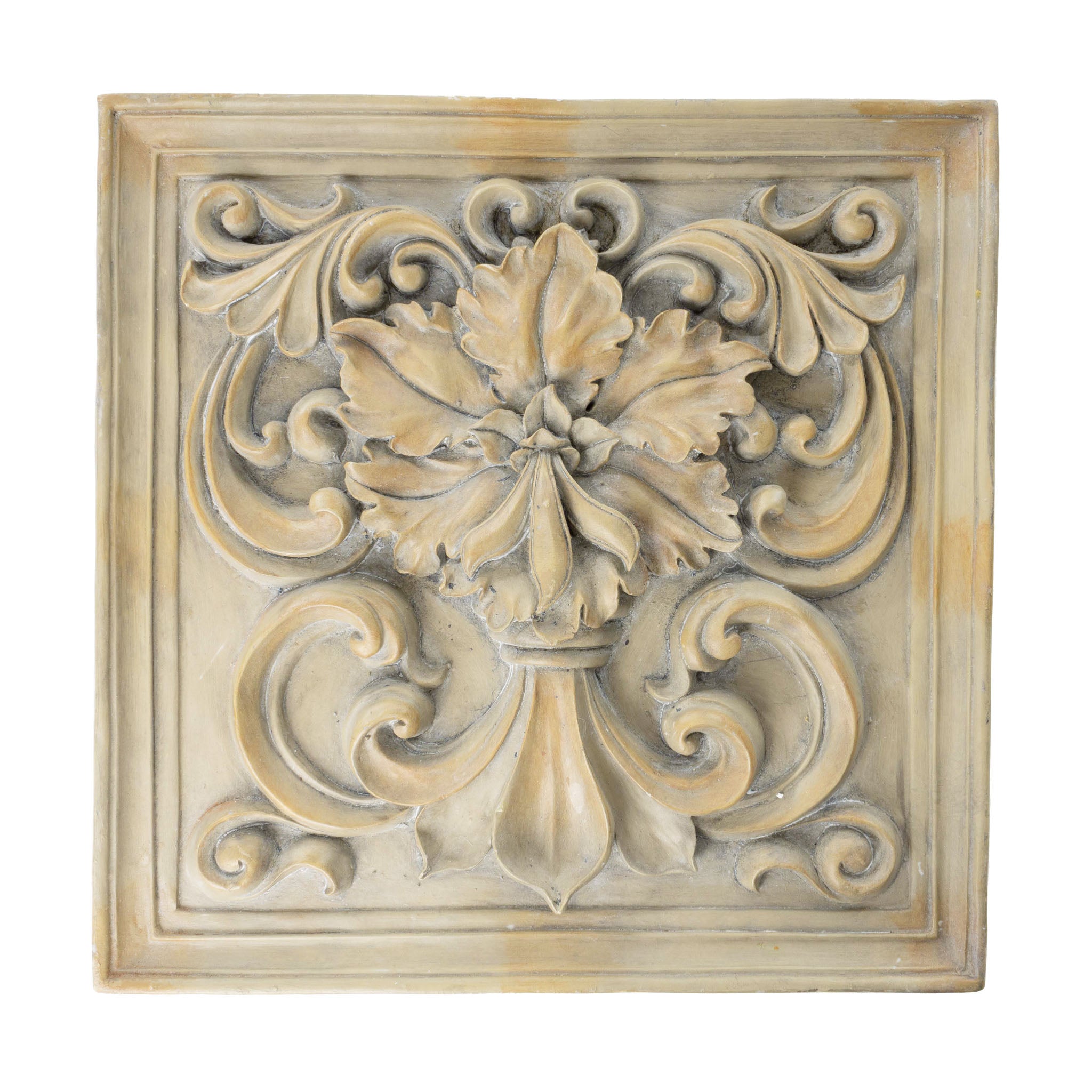 Decorative Chalkware Wall Plaque – Iron Crow