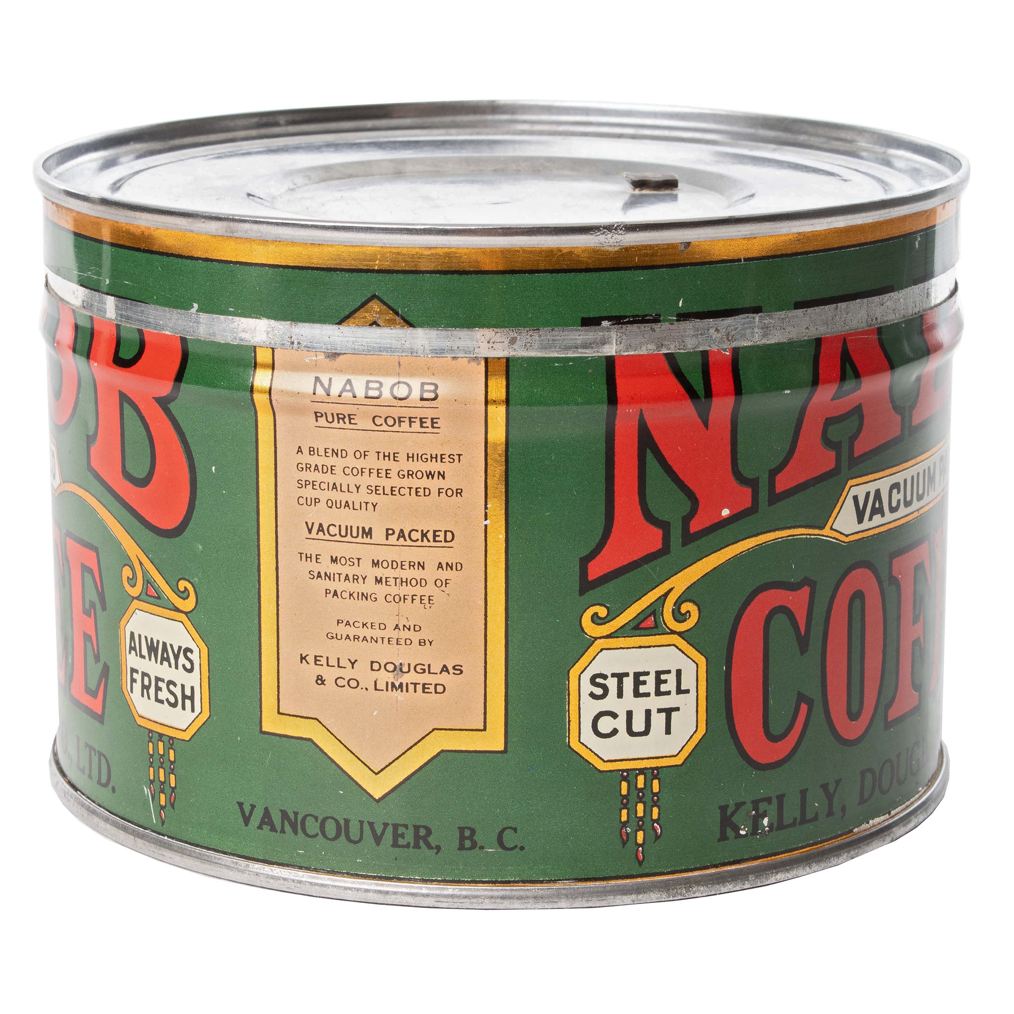Nabob Brand Coffee Tin – Iron Crow