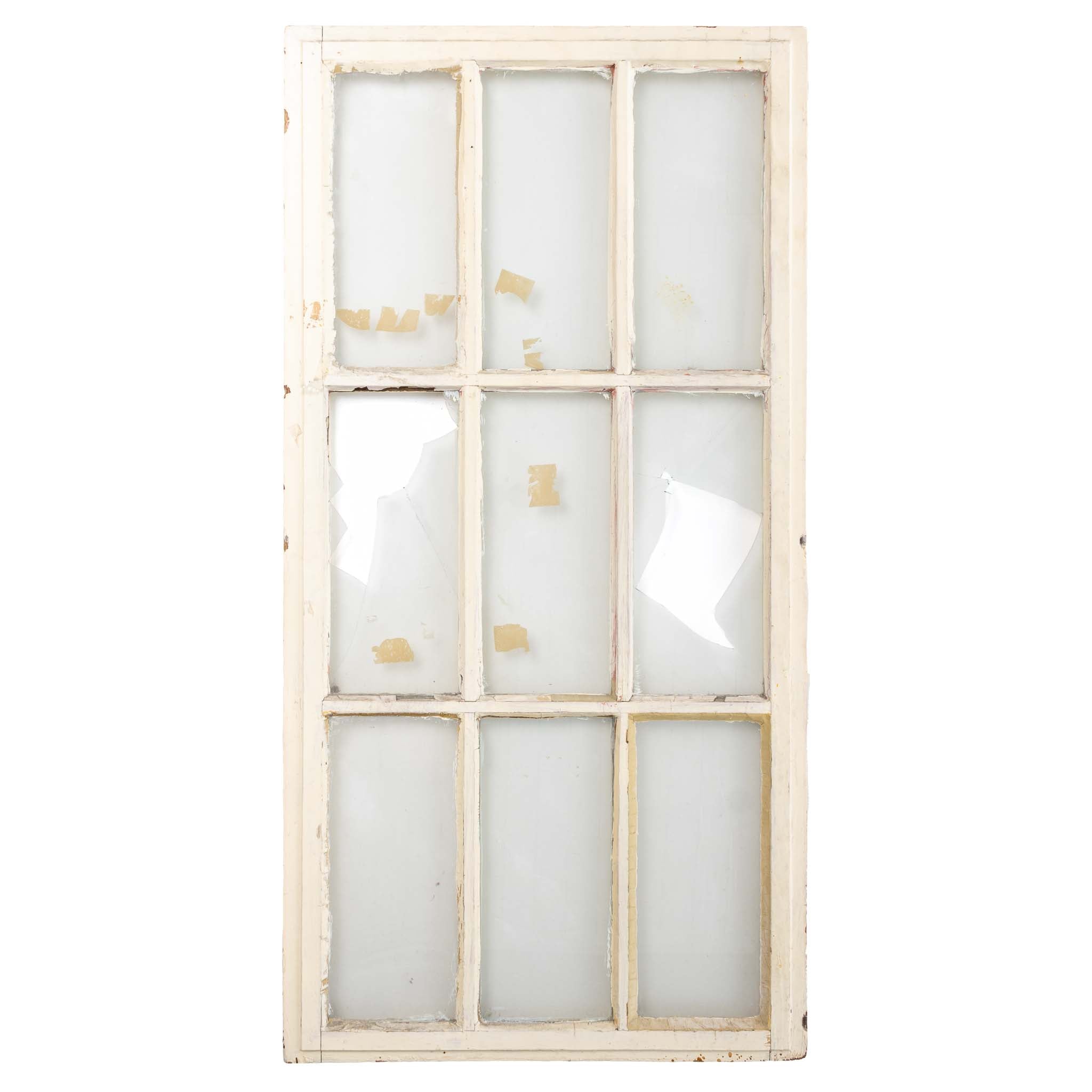 White 9 Pane Window (As Is) – Iron Crow