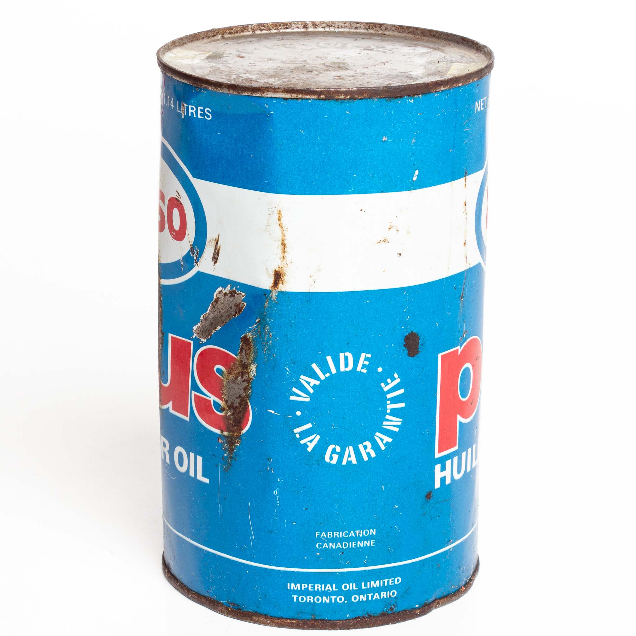 Esso Plus Oil Can 1-Qt Metal – Iron Crow